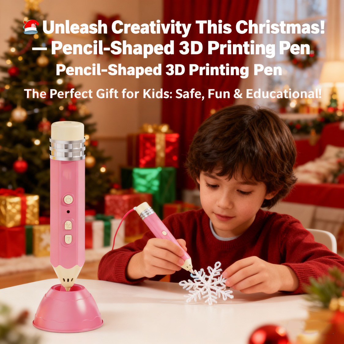 Pencil-Shaped 3D Printing Pen – The Ultimate Creative Gift for Kids Th ...