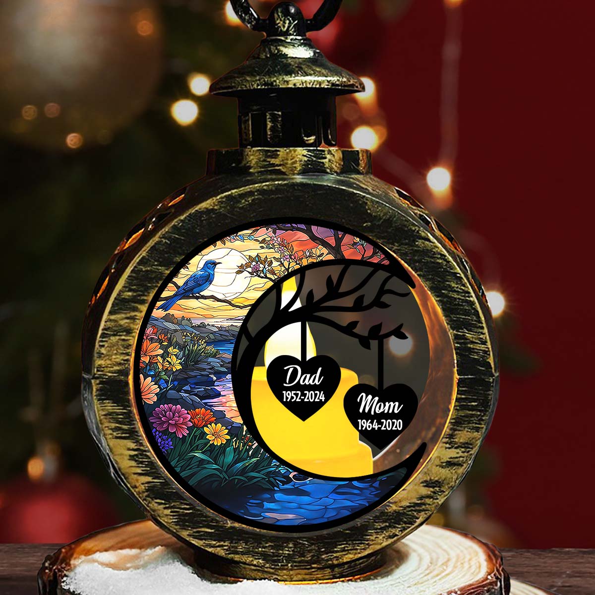 In Heaven - Personalized Custom Christmas Lantern – TraceGift